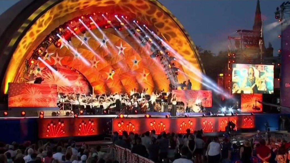Todo listo para el espectáculo de fuegos artificiales Boston Pops ...