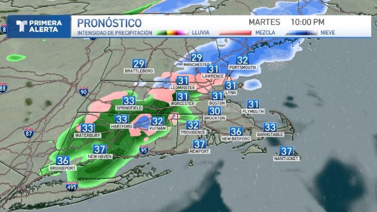 Pronóstico del tiempo: mezcla invernal esta noche en Massachusetts ...