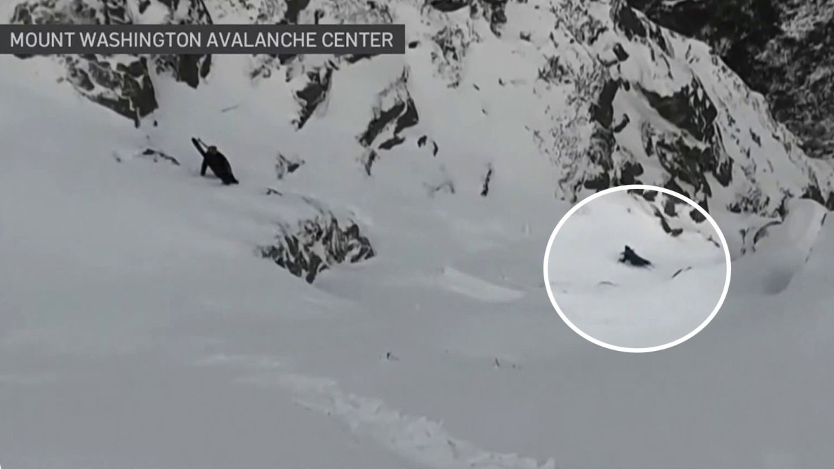 Video de esquiador atrapado en avalancha en Mount Washington ...