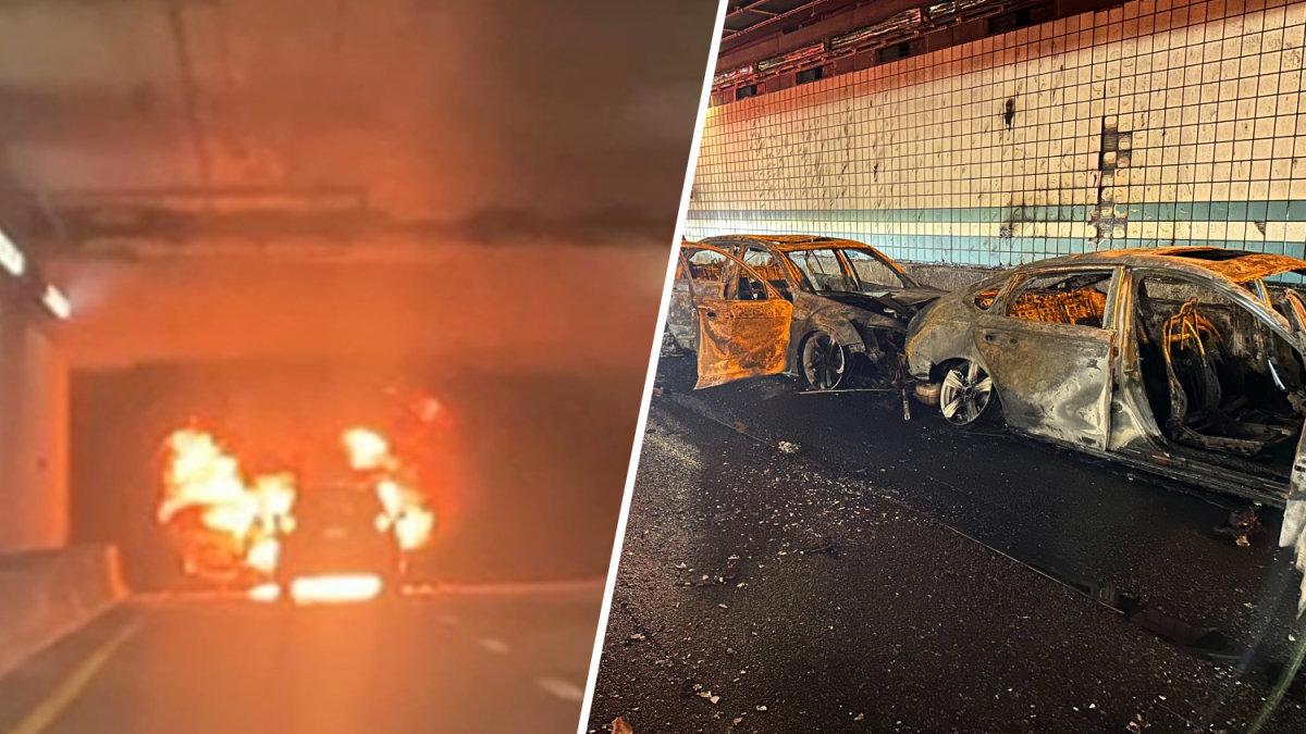 Incendio de un auto en el Ted Williams Tunnel – Telemundo Nueva Inglaterra