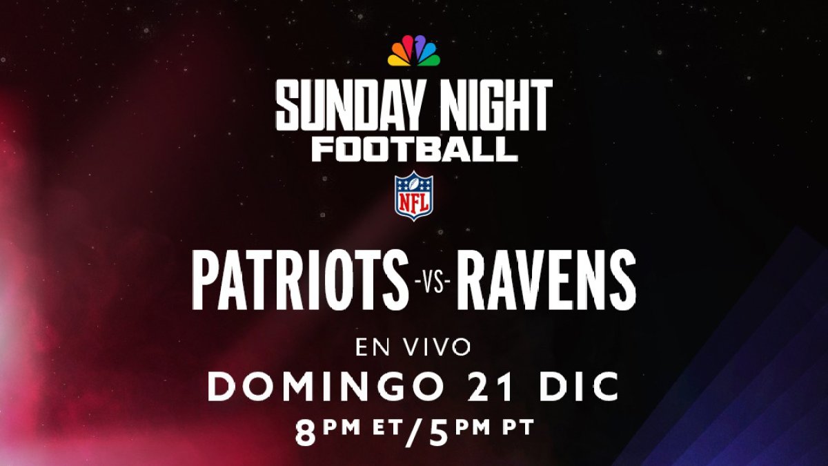Los Patriots se enfrentan a los Ravens por Peacock y TeleXitos ...